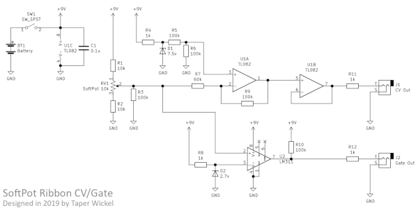electro-music.com :: View topic - SoftPot-based Ribbon CV/Gate controller